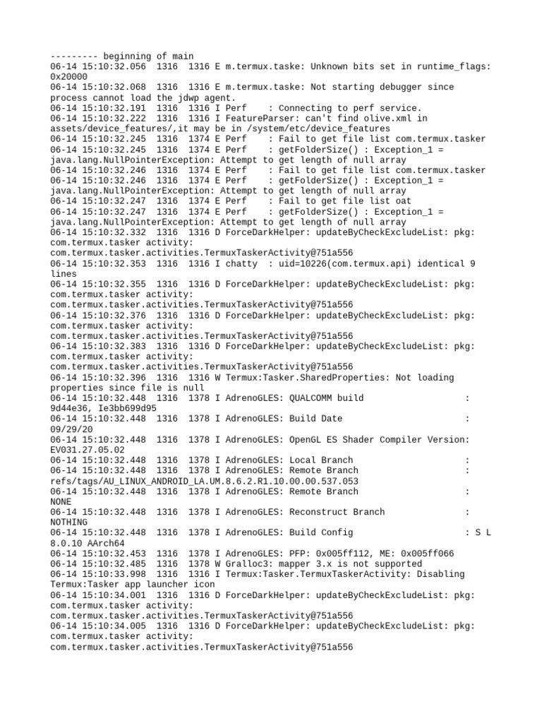 Termux GUI Logcat | PDF | Software Engineering | Computer Programming