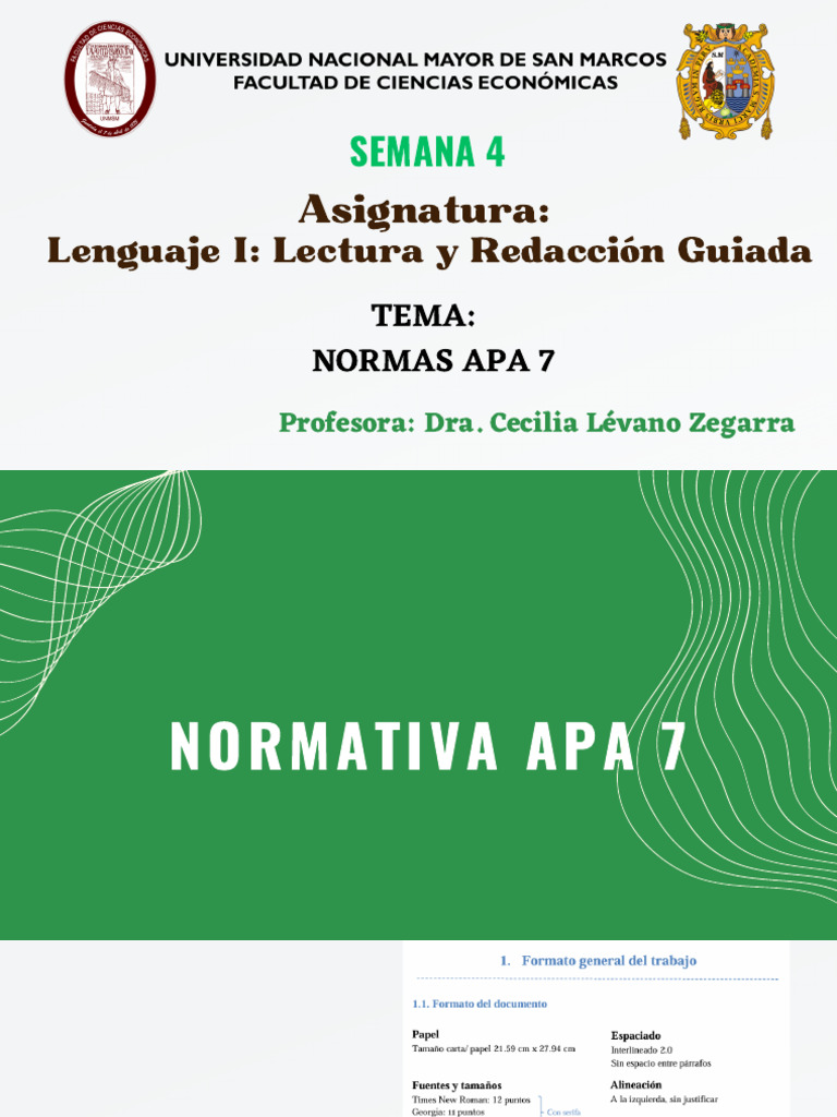 Normas APA 7: Citas y Parafraseo | PDF