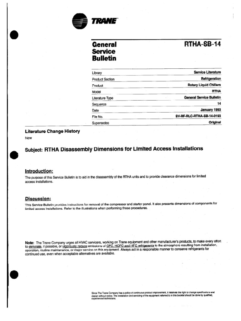 Rtha-Sb-14 Disassembly Dimensions For Limited Access Locations-2 | PDF
