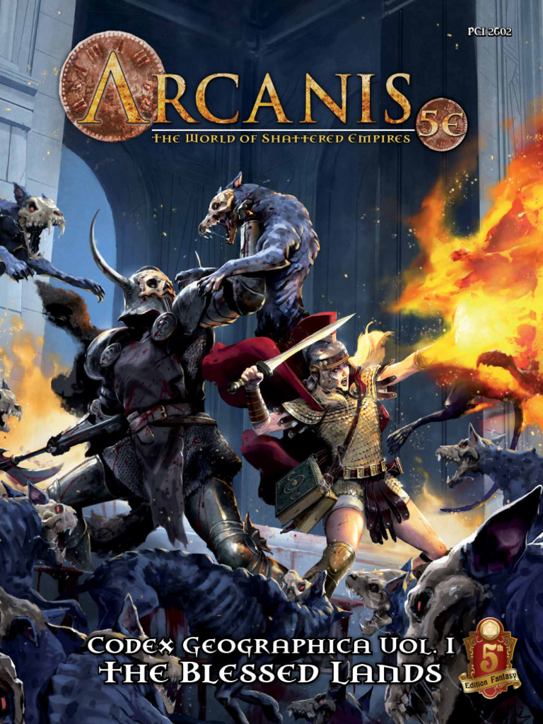 Arcanis 5E - The Blessed Lands Codex Geographica Vol 1 | PDF | Copyright | License