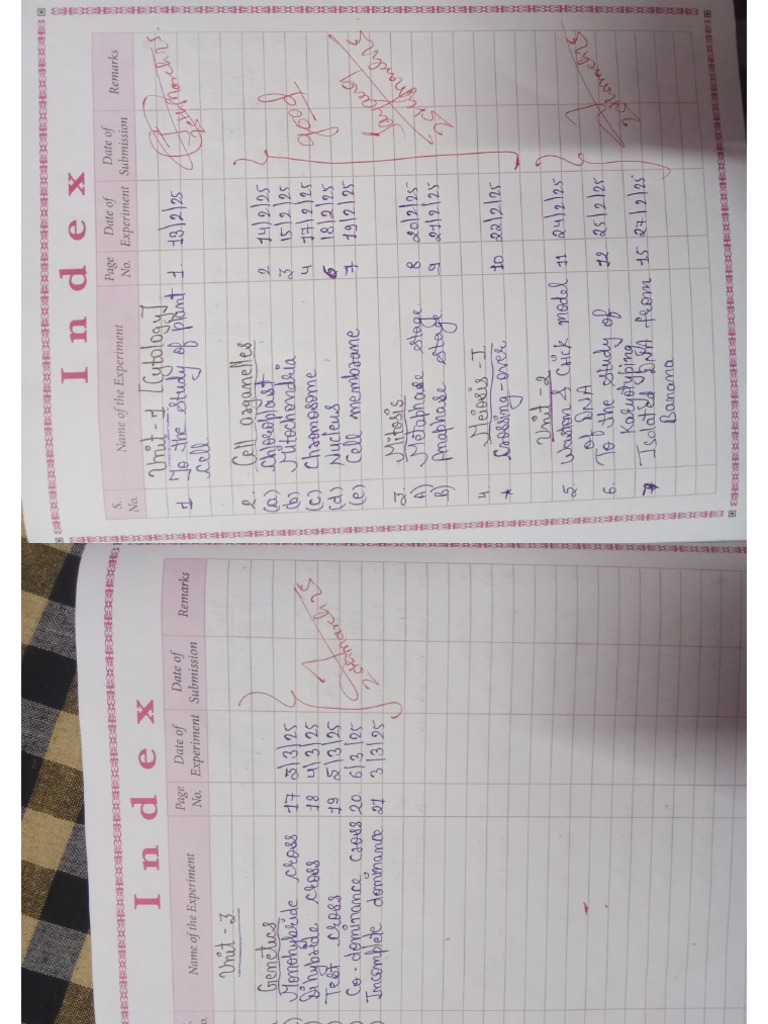 4th Semester Botany Practical Work | PDF