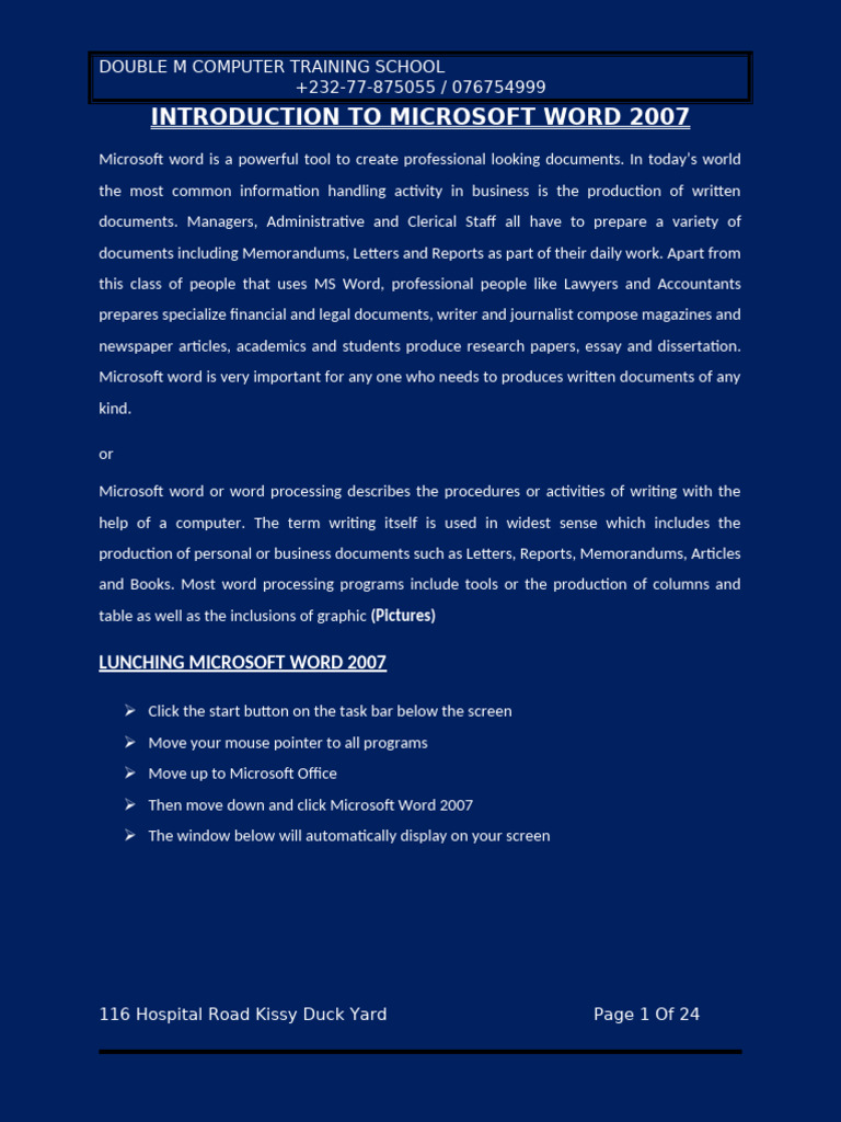 Microsoft Word 2007 For WMA | PDF | Microsoft Word | Letter Case