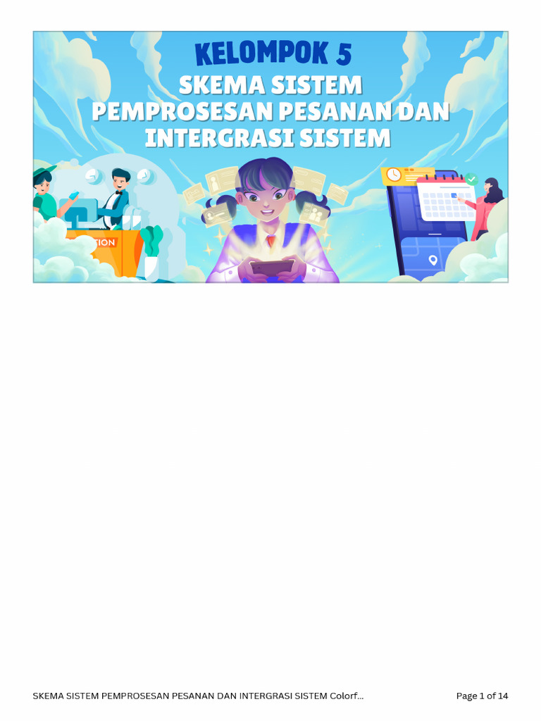 Skema Sistem Pemprosesan Pesanan Dan Intergrasi Sistem | PDF