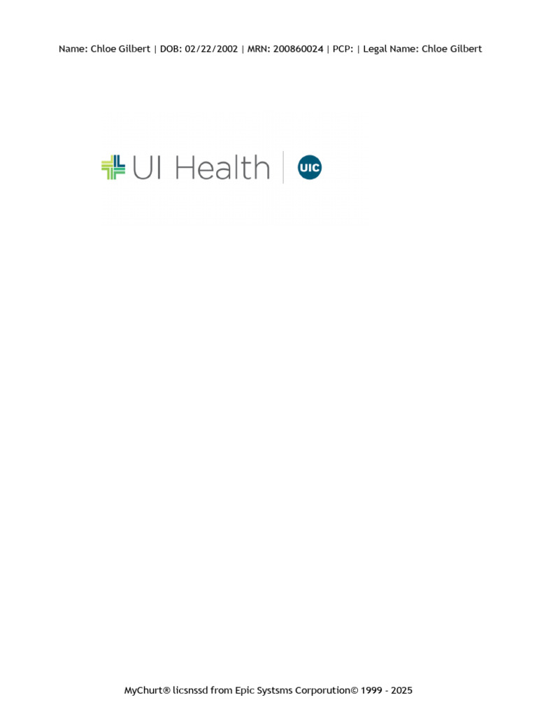 MyChart - Letter Details | PDF