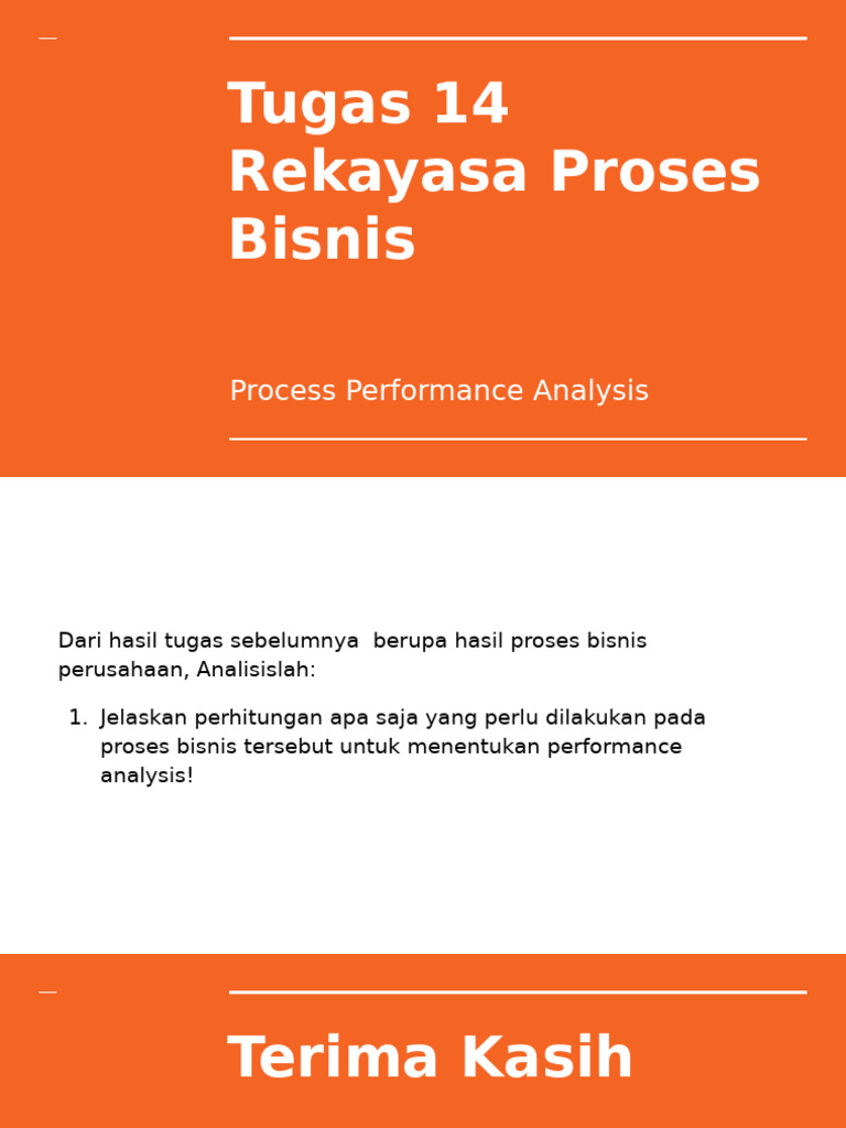 Tugas 14 - Process Performance Analysis (2) | PDF