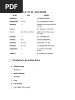 Worksheet - Mi Rutina Diaria | PDF | Verbo