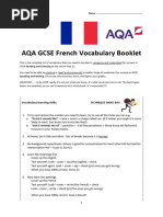 AQA French GCSE Photocards | PDF