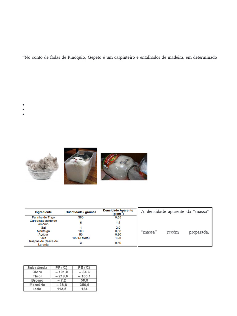 Atividade Formativa I - QG | PDF | Água | Temperatura