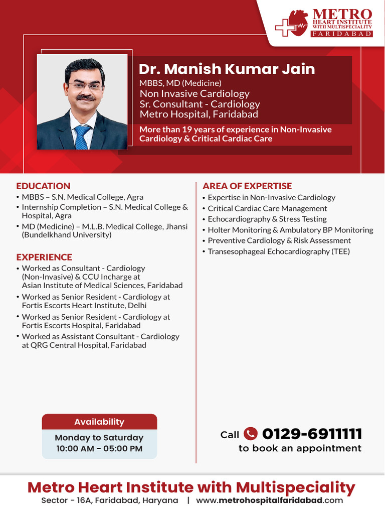 Dr. Manish Kumar Jain - Profile | PDF