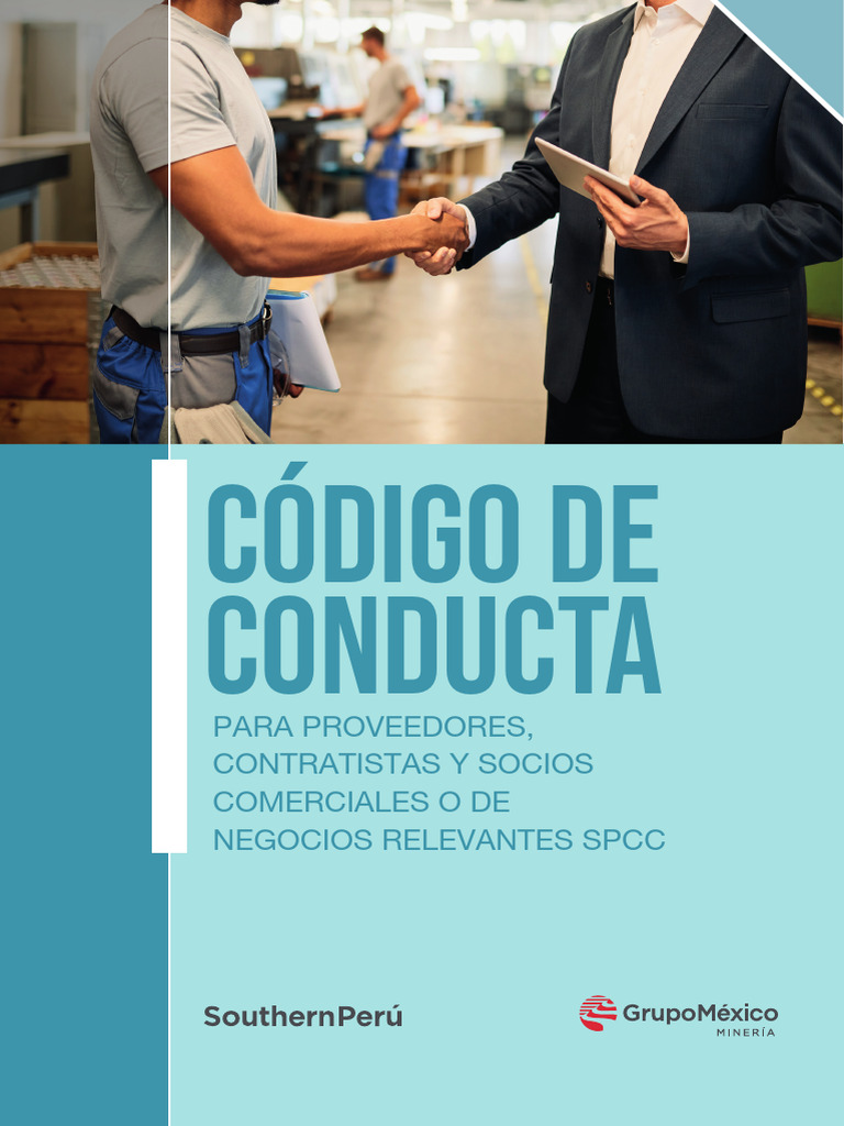 Codigo de Conducta para Proveedores, Contratistas y Socios Comerciales ...