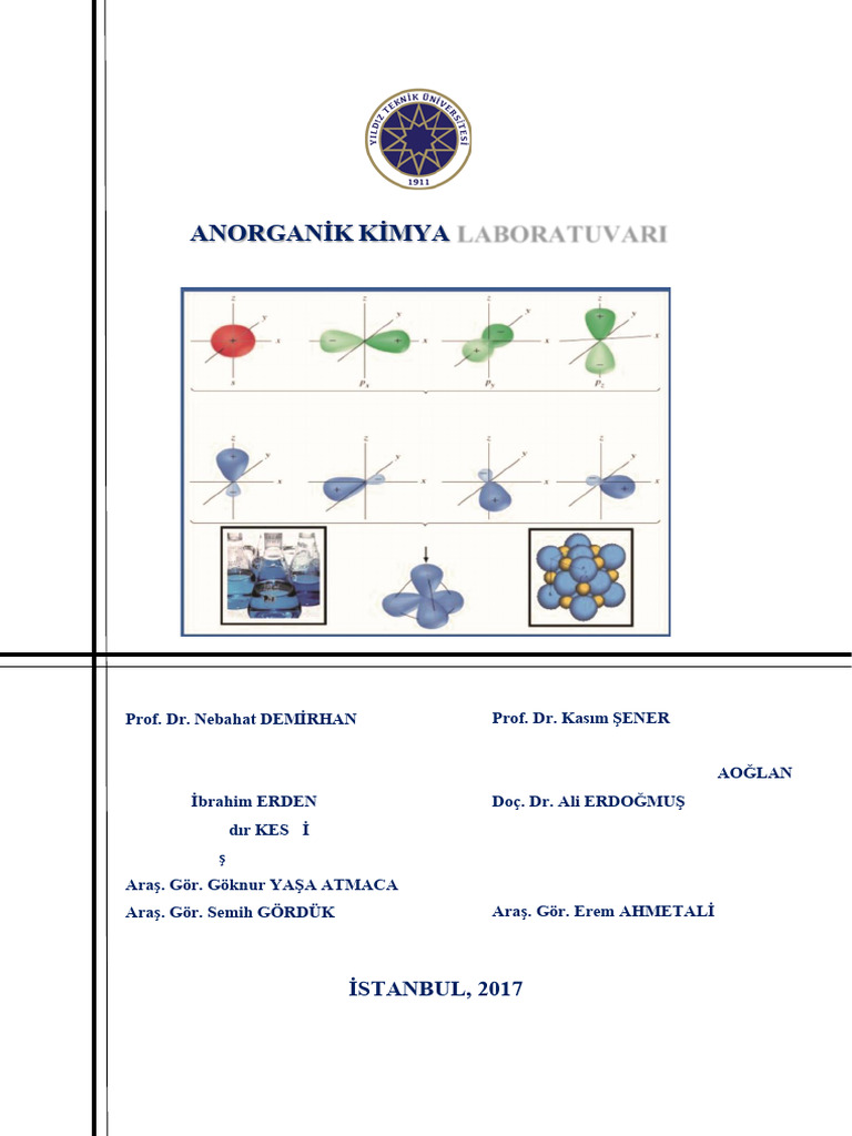 Anorganik Kimya 1-2 TR Lab Birleştirilmiş - Son Bahadır | PDF