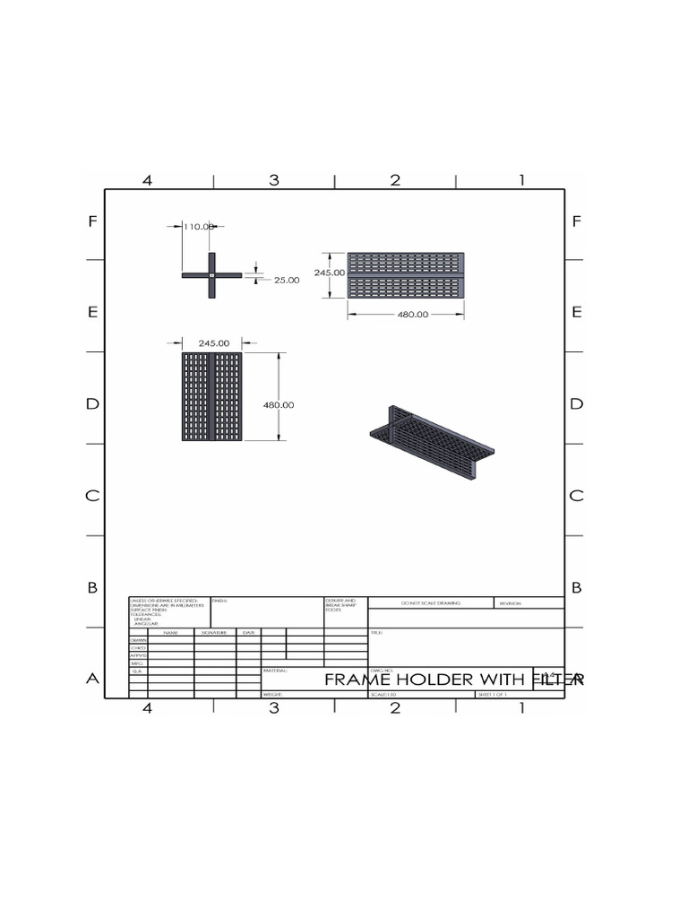 Frame Holder With Filter - Shee | PDF