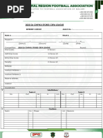 Printable Soccer Score Sheet Template | PDF