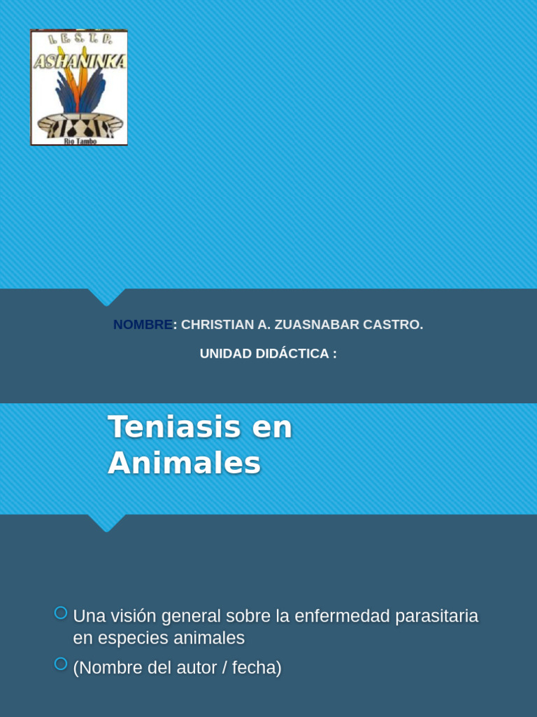 Teniasis en Animales | PDF