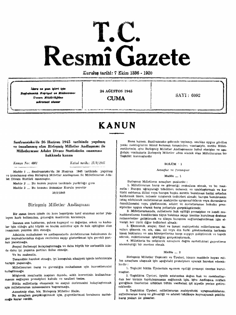 Gazete: Kanun | PDF