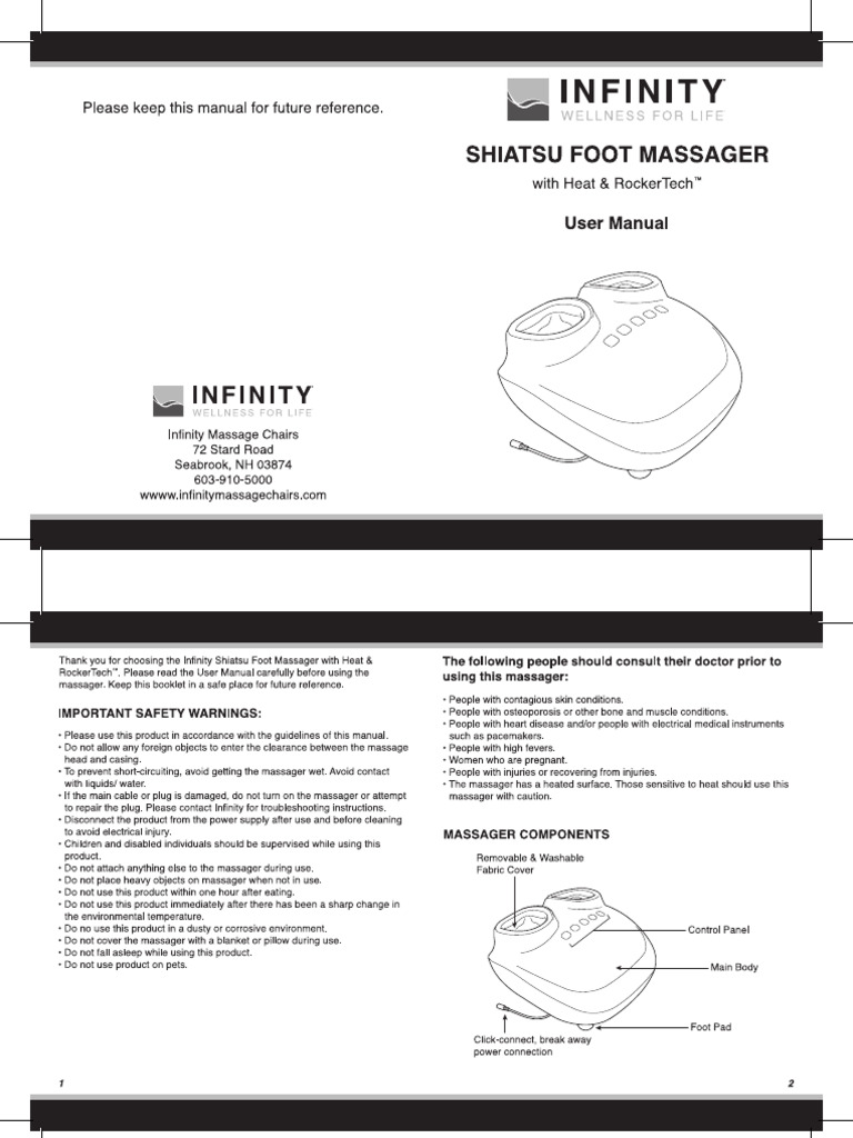 Foot Massager Manual | PDF