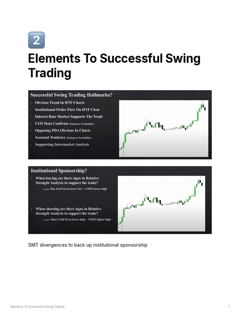 Elements To Successful Swing Trading | PDF