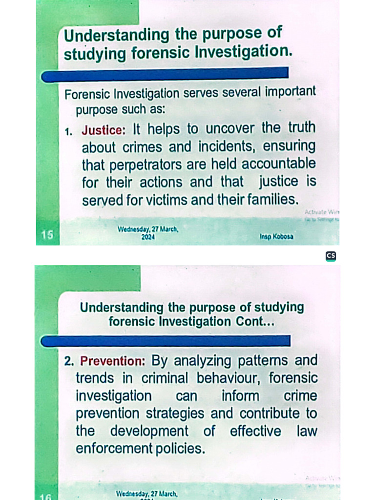 Forensic Science Investigation | PDF