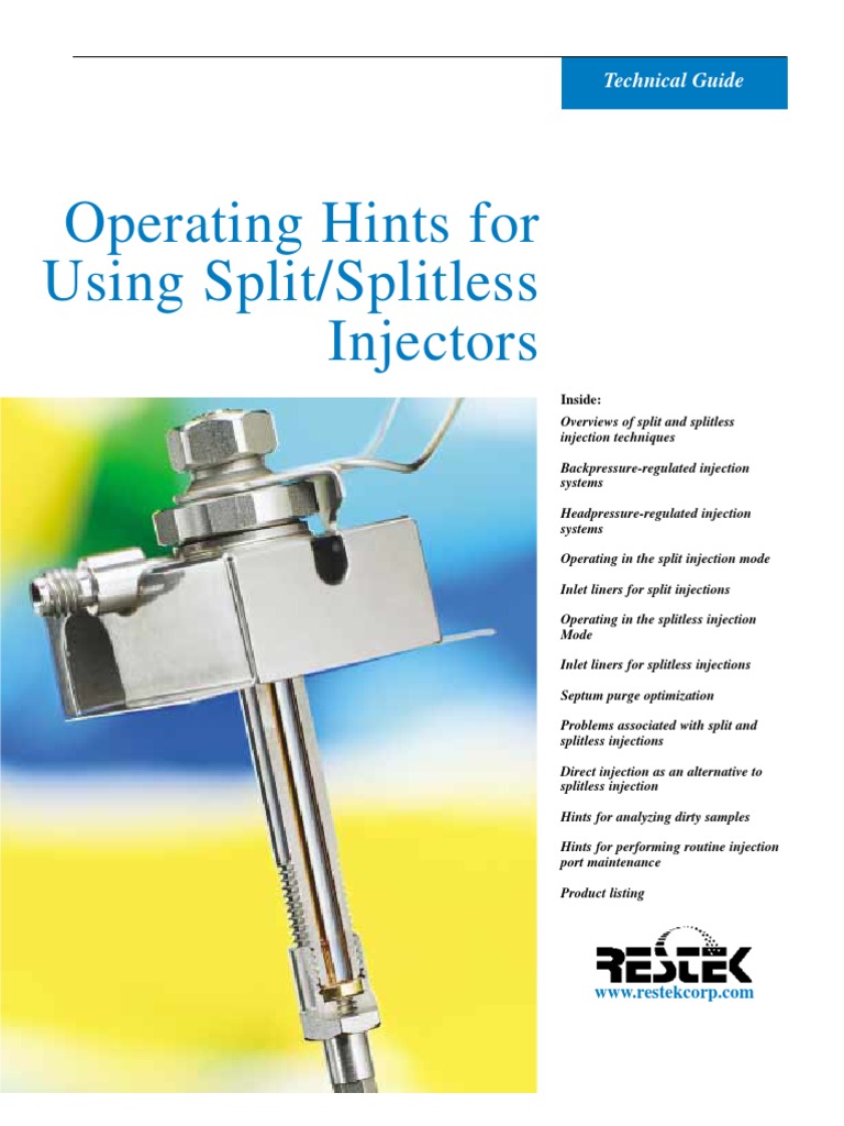Split Splitless Nection | Gas Chromatography | Flow Measurement