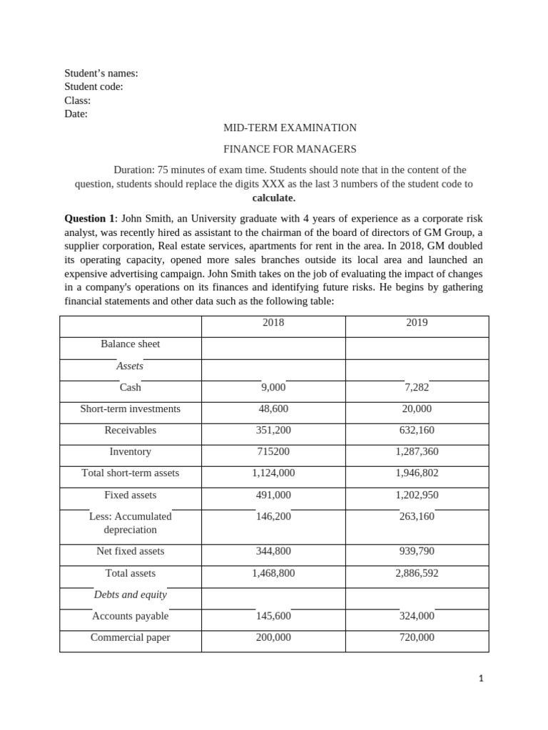 Guided Answer For Practice Mid Term Exam N01 Updated | PDF | Yield (Finance) | Bonds (Finance)