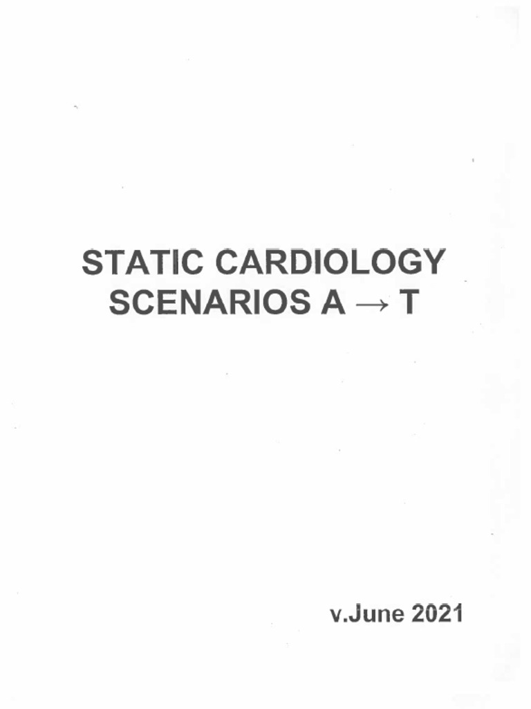 Static Cardiology 1 | PDF