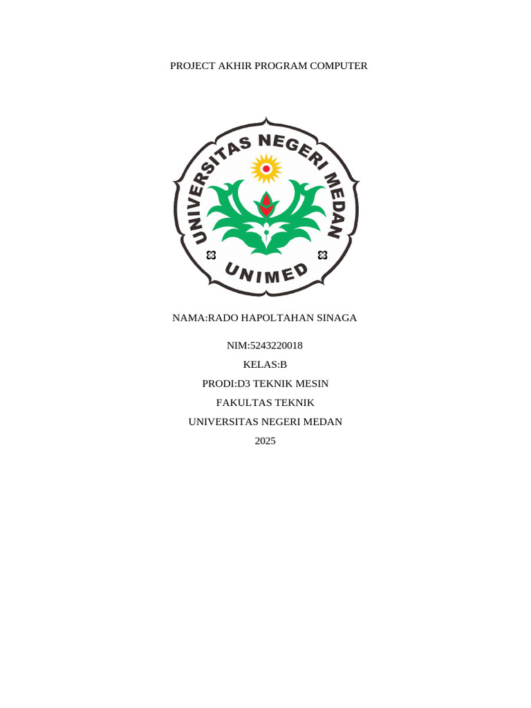 Project Tugas Akhir | PDF