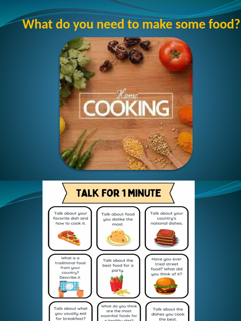 What Do You Need To Make Some Food | PDF
