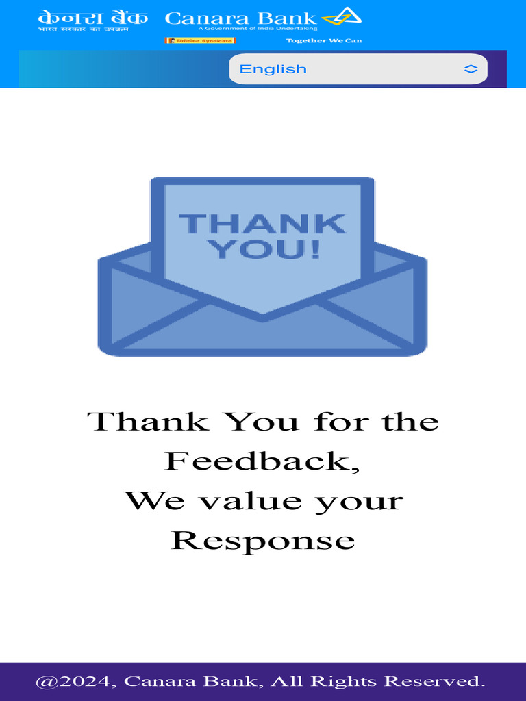 Canara Bank Feedback System 6 | PDF