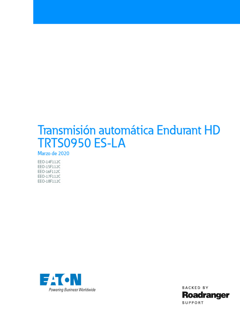 Diagnóstico Transmisión Endurant HD | PDF | Cuestionario | Conector ...