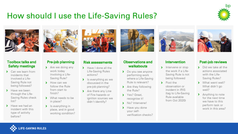 Using The Life Saving Rules Poster | PDF