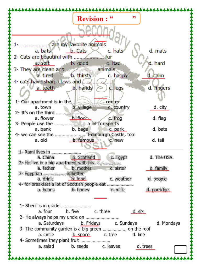 Revision Part 1 Pdf