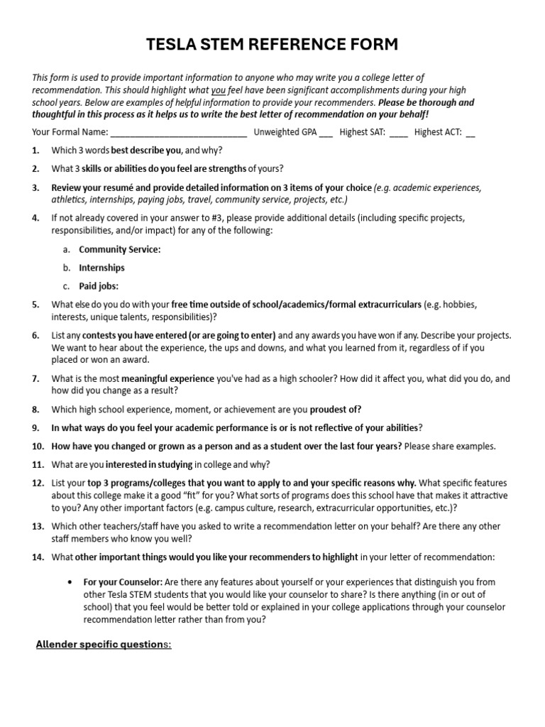 Tesla STEM Reference. Allender Specific 2025 | PDF | P Value ...
