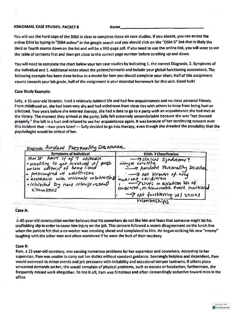 Abnormal Case Study B. 2025 | PDF