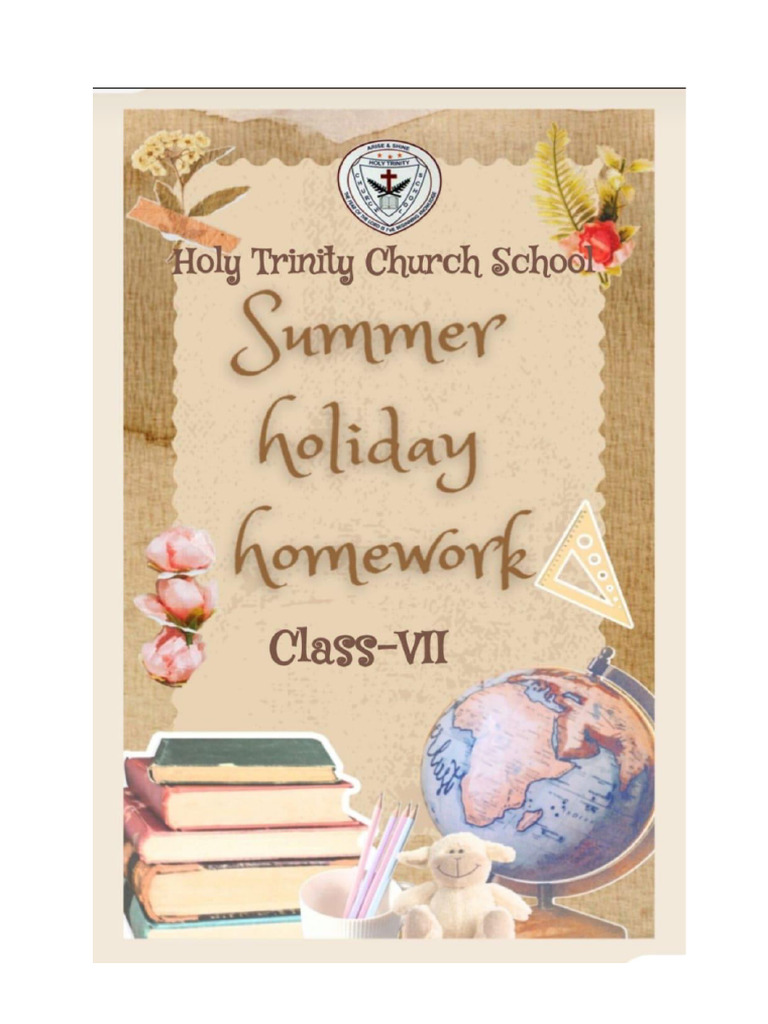 Summer Holiday Homework Class Vii | PDF