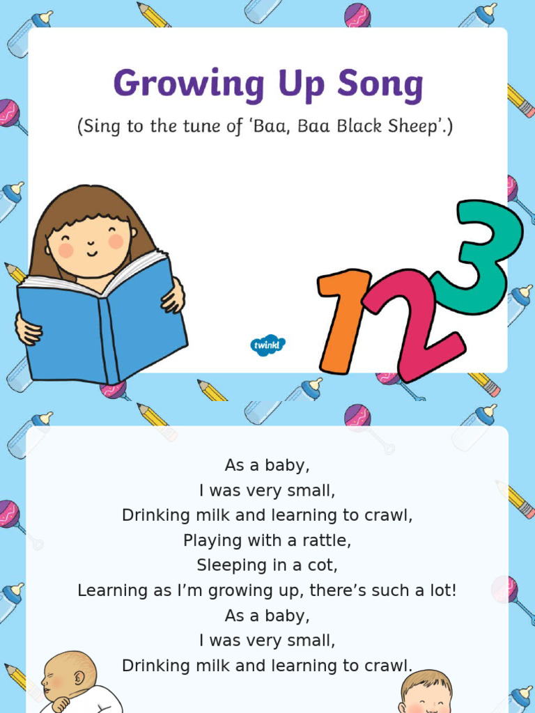T T 253285 Growing Up Song Powerpoint - Ver - 2 | PDF