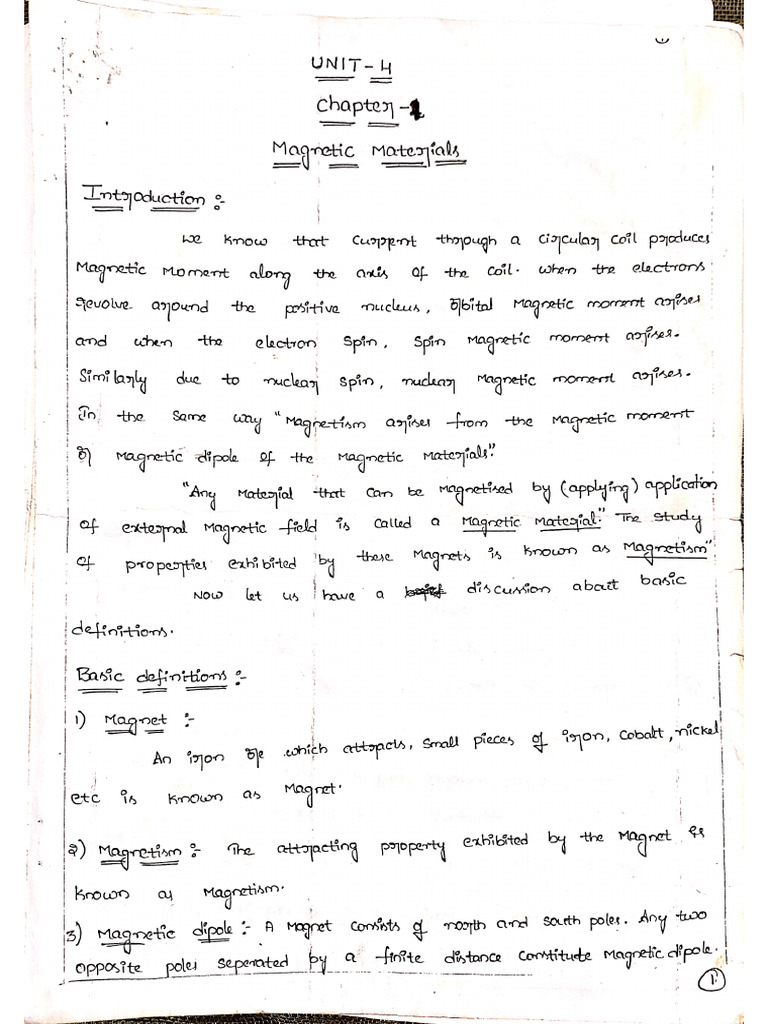Magnetic Materials 1 | PDF