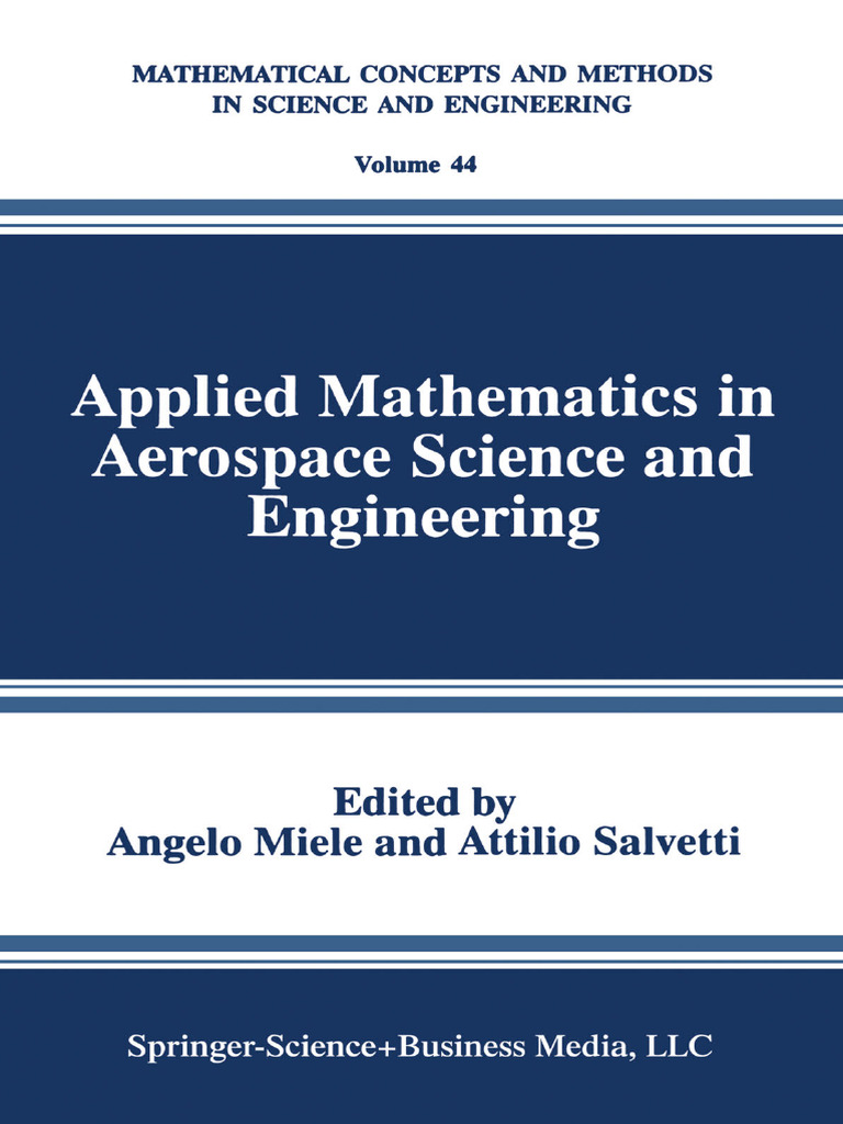Applied Mathematics In Aerospace Science And Engineering | PDF ...