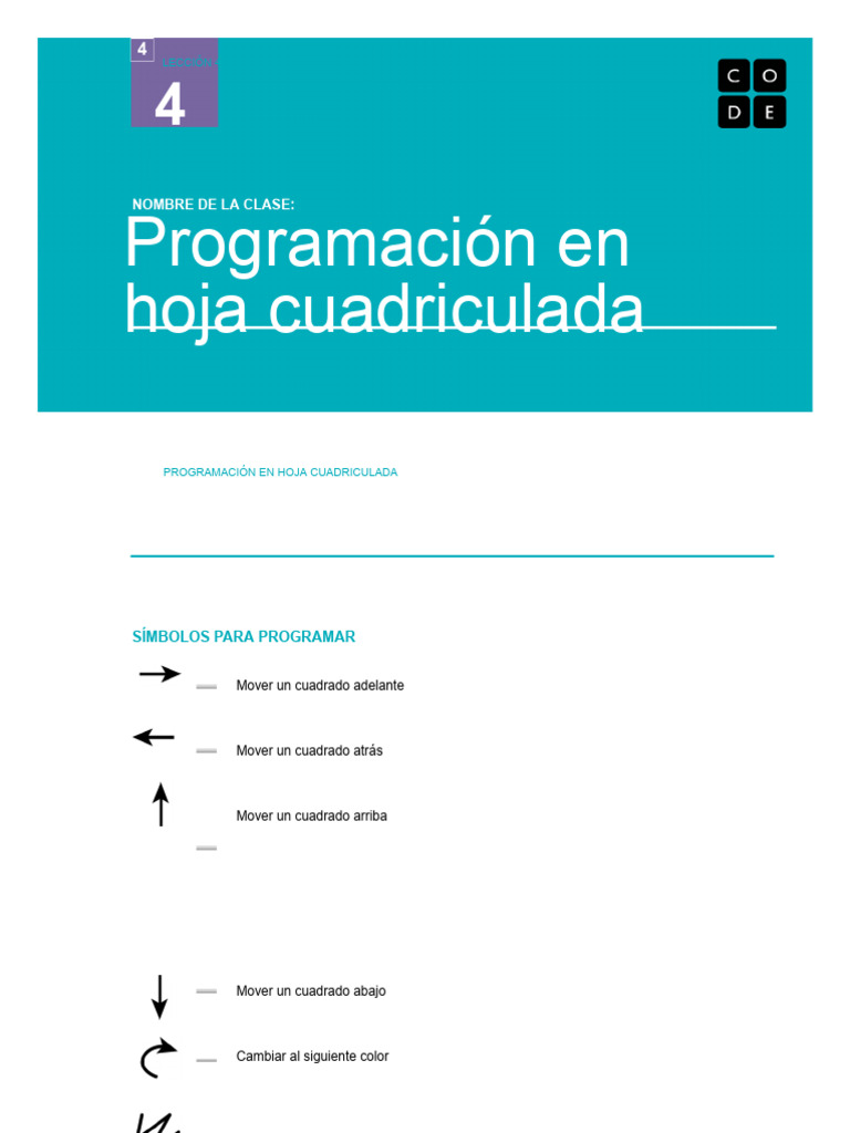 Programacion en Cuadriculado | PDF