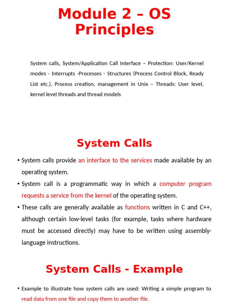 OS MODULE -2 | PDF | Process (Computing) | Operating System