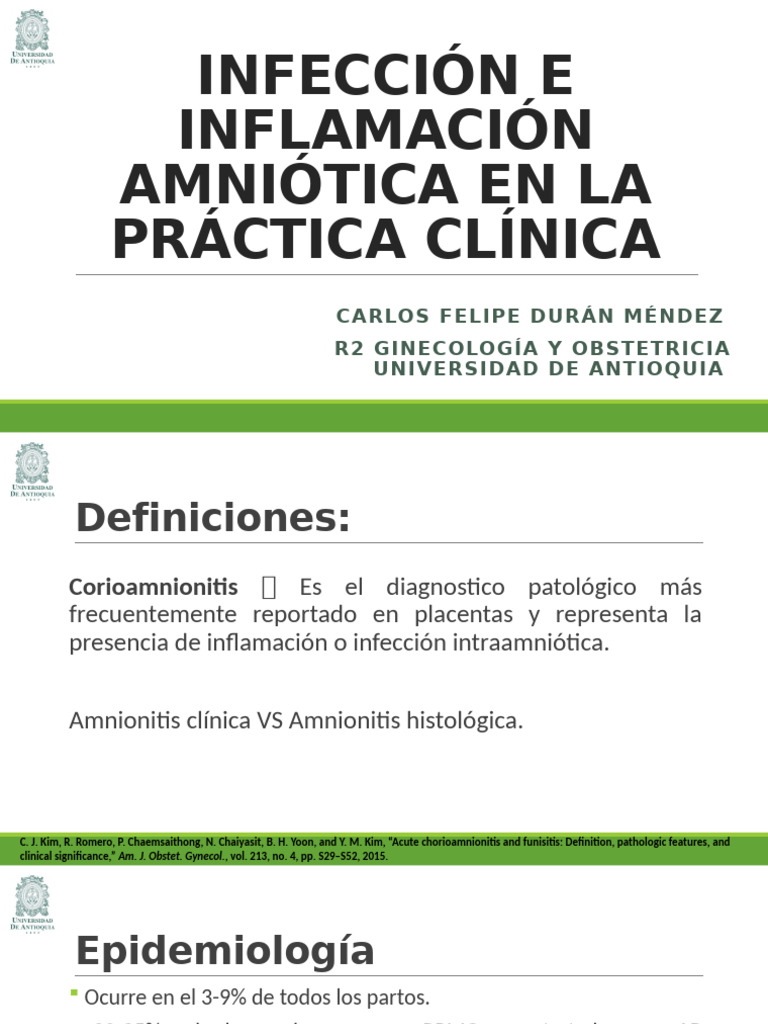 Corioamnionitis | PDF | Infantes | Septicemia