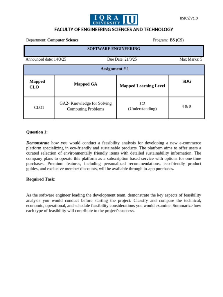 Assignment 1 | PDF