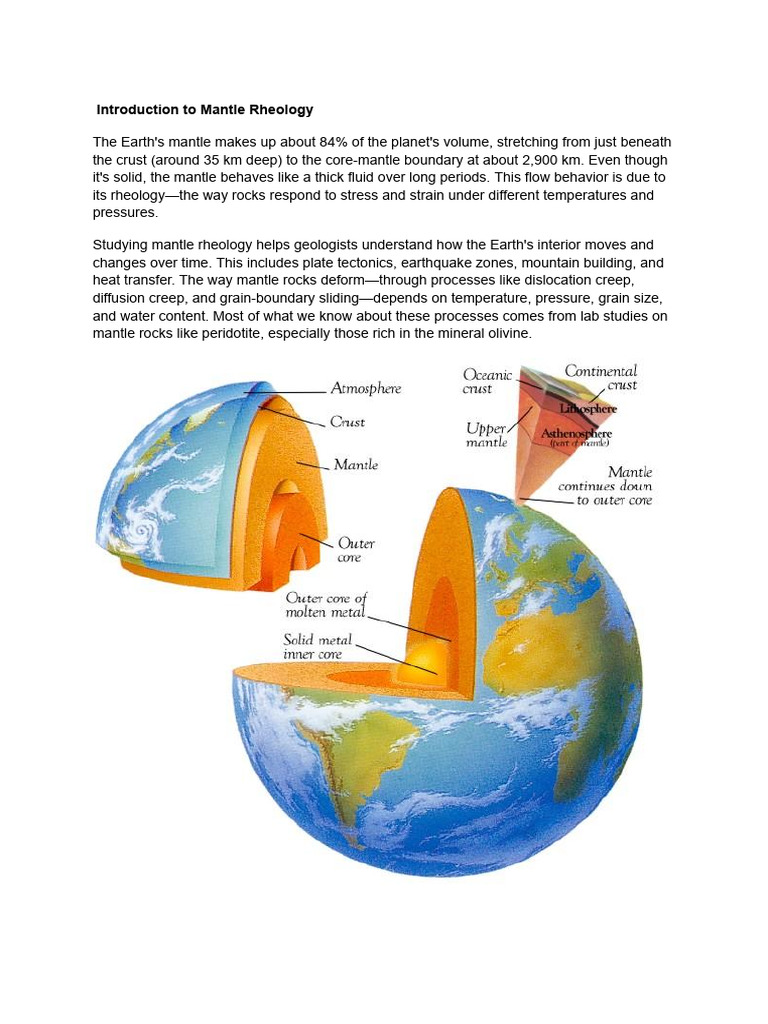 Mantle Rheology 20JE0370 Assignment | PDF | Plate Tectonics | Structure ...