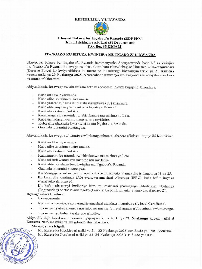 Itangazo 14 6 2024 | PDF