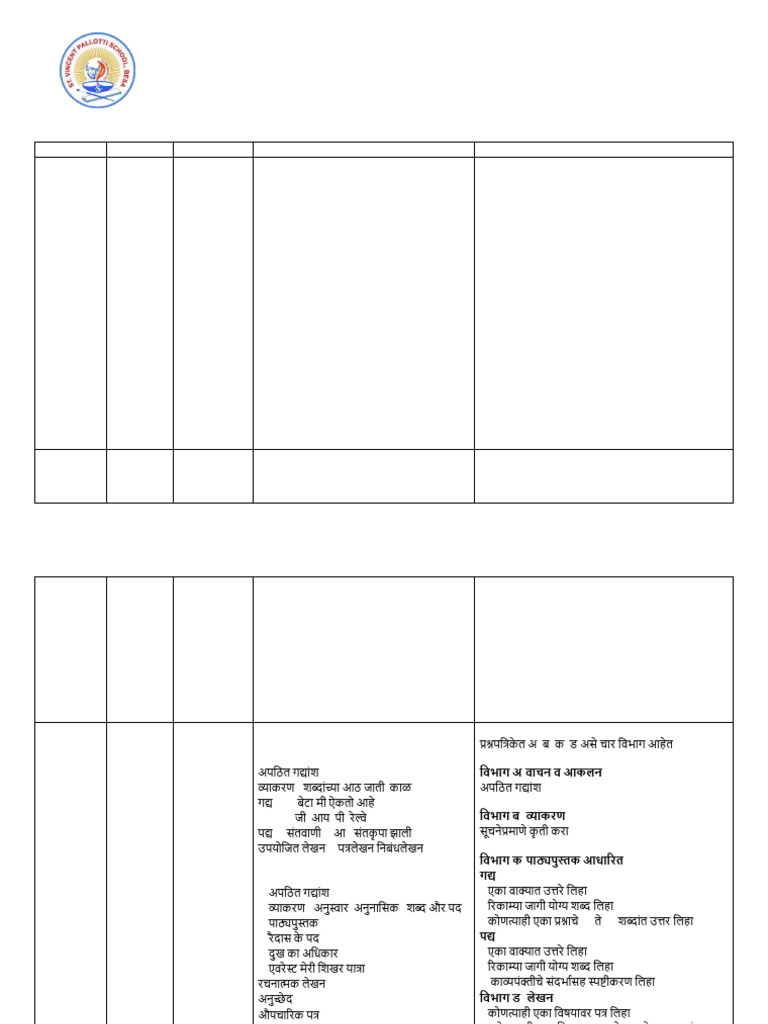 PT-1 Timetable Class 9 | PDF