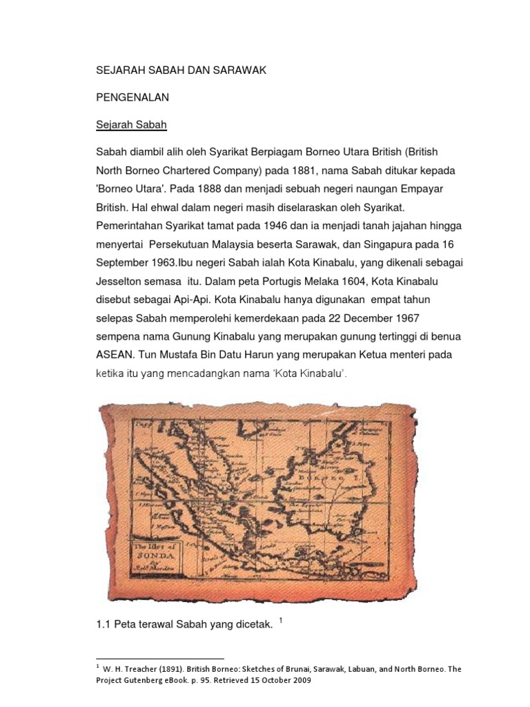 Sejarah Sabah Dan Sarawak Compile | PDF