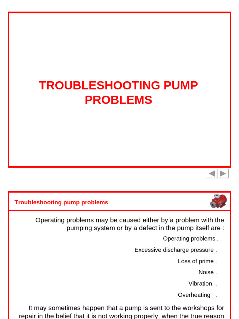 Troubleshooting Common Pump Issues | PDF | Pump | Troubleshooting