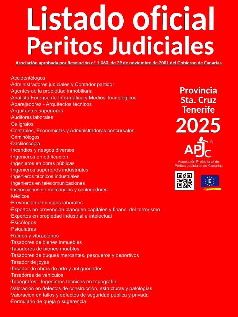 Listado de Peritos Judiciales en Canarias | PDF | Islas Canarias