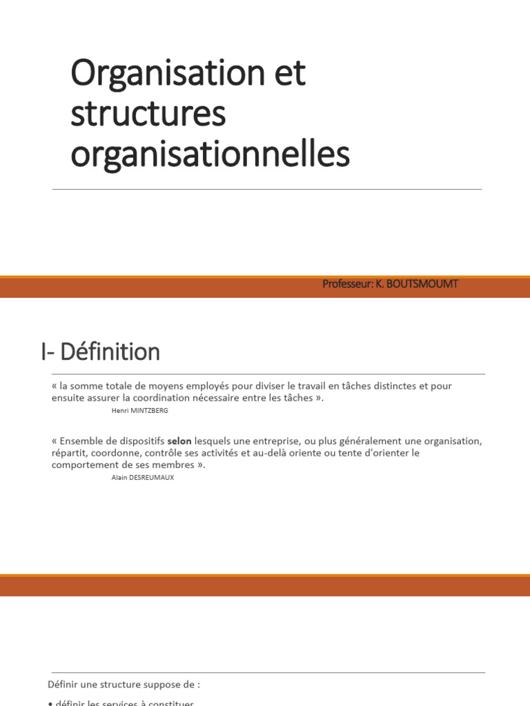 Les Structures Organisationnelles | PDF | Business | Économie