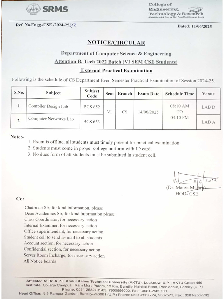External Practical Examination | PDF