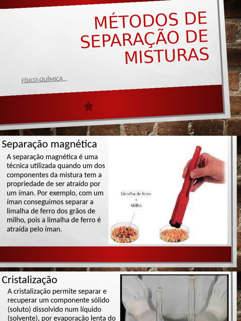 Métodos de Separação de Misturas | PDF